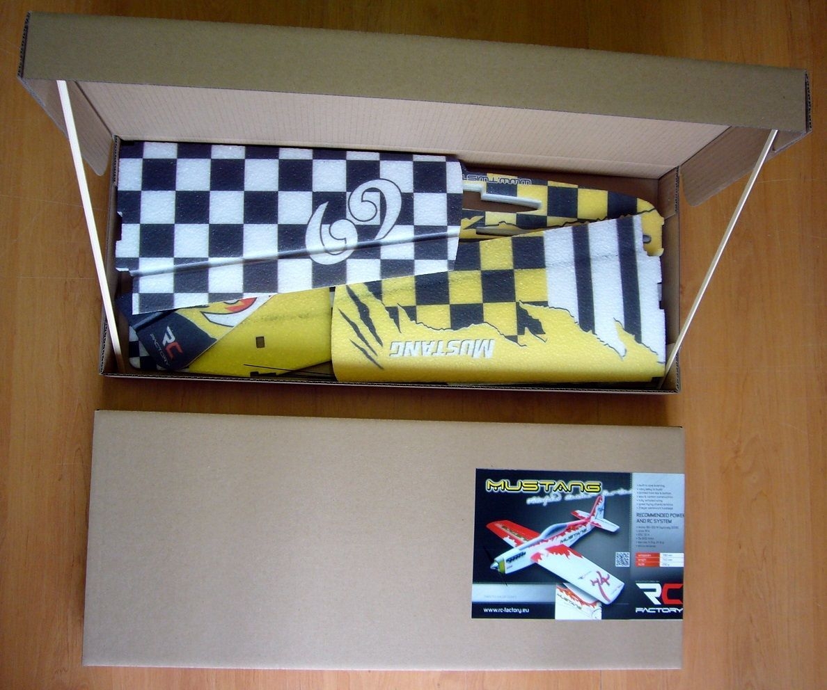 RC factory - Mustang yellow 10mm EPP - 780mm - RC-Modellbau Shop