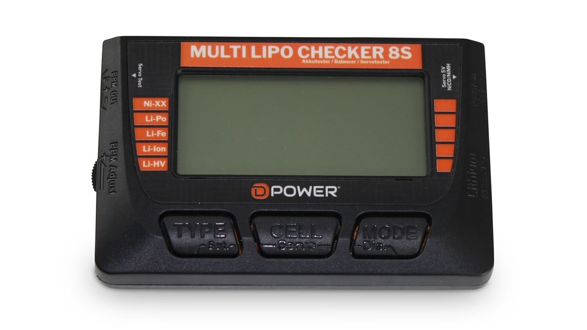 Multi Lipo Checker 8S / Balancer / Servotester - RC-Modellbau Shop