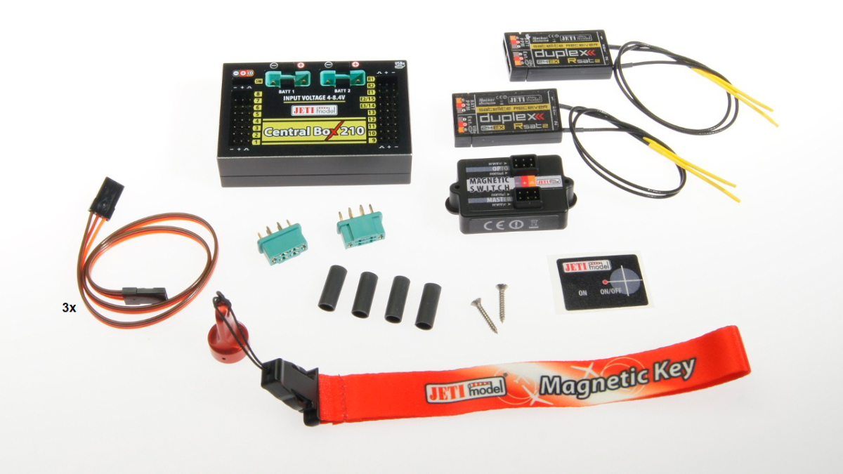 Jeti - Central Box 210 (mit 2x Rsat 2) - RC-Modellbau Shop