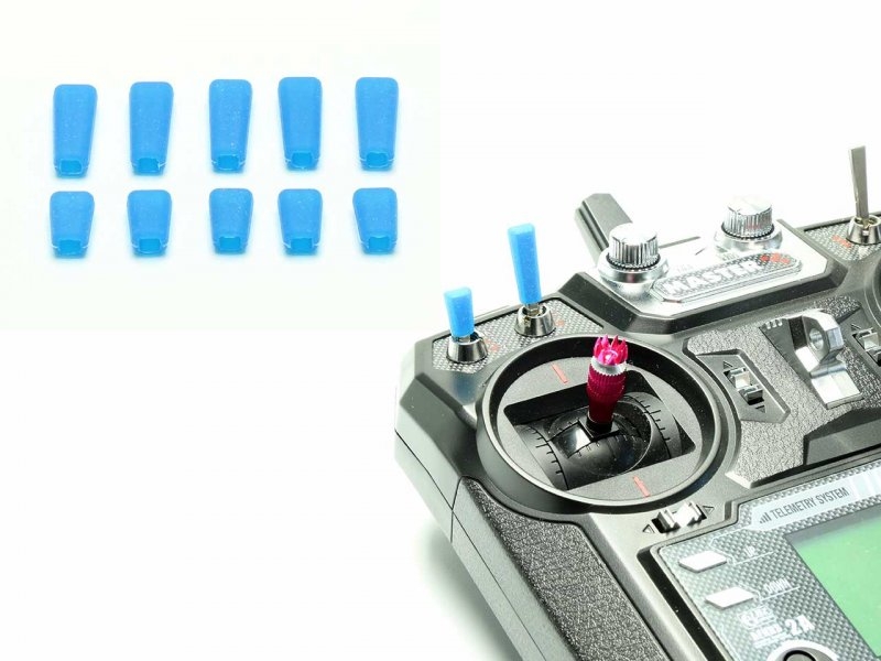 Schalterkappen Color blau (10 Stück) - RC-Modellbau Shop