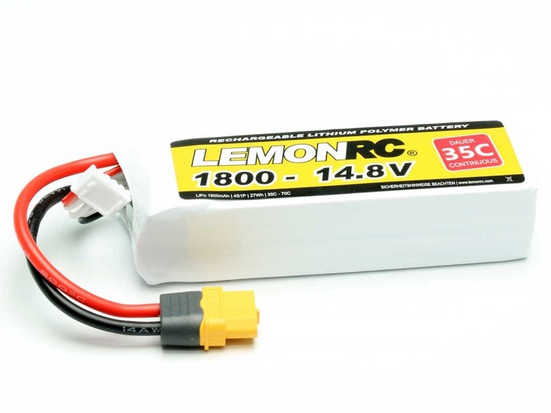 Lemon RC - LiPo Akku 1800mAh 4S 14,8V - 35C - RC-Modellbau Shop