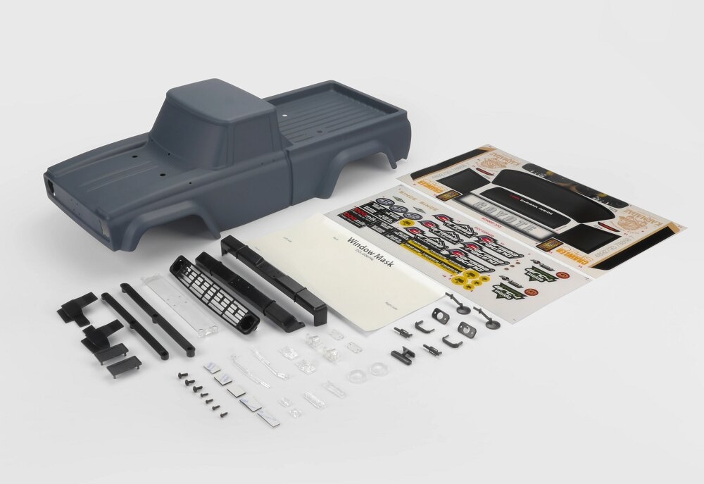 Carisma RC - SCA-1E Coyote Painted Body Set Retro Grey WB 285mm - RC ...