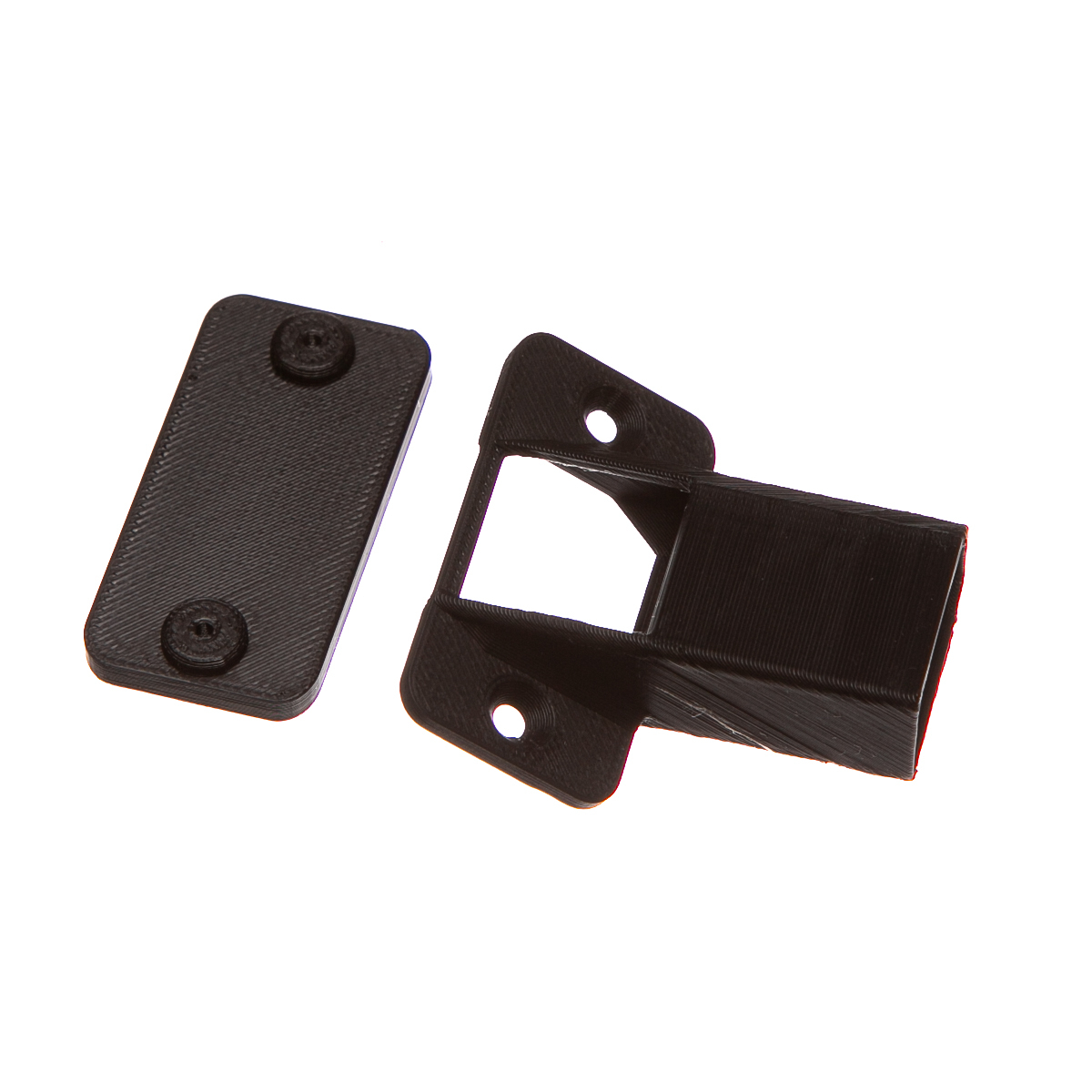 3D Print Lab - mounting frame for XT90 connector 30° horizontal