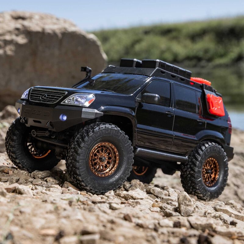 Axial - 1/24 SCX24 Lexus GX 470 4X4 Rock Crawler RTR Black (AXI-1532T3 ...