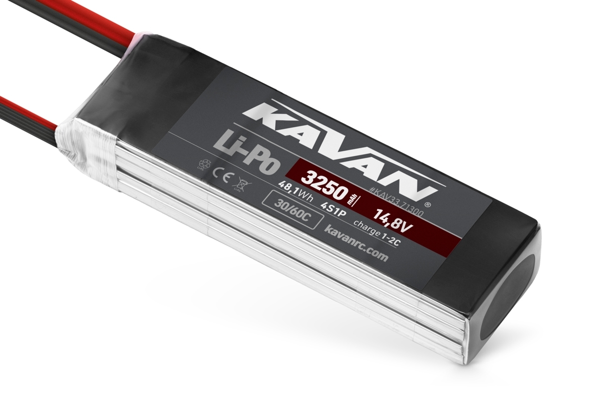 KAVAN Li-Po 3250mAh/14,8V 30/60C Air pack (KAV33.71300) - RC-Modellbau Shop