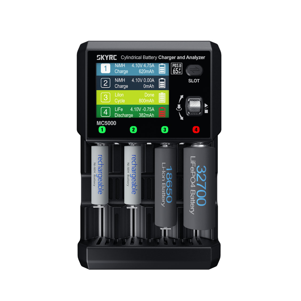 MC5000 charger for cylindrical cells DC 5A