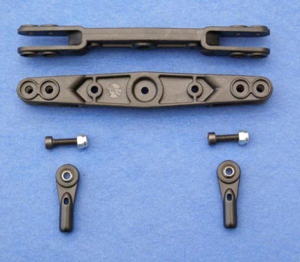 Gabriel - CFK Gabelservoarm doppelt Futaba - 76/92 mm - RC-Modellbau Shop